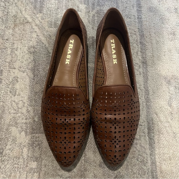 Trask | Shoes | Trask Womens Farrah Perforated Loafers | Poshmark